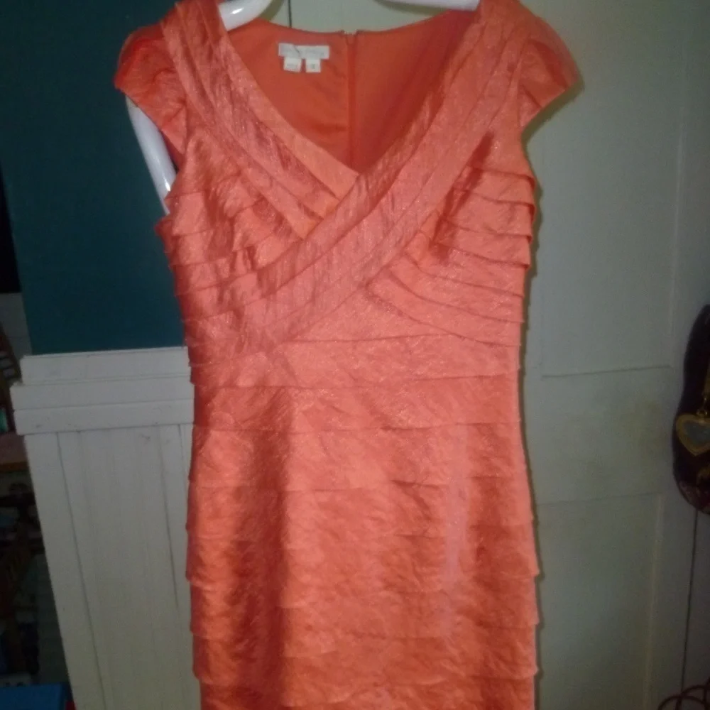 London Times | Dresses | Beautiful Peach London Times Sz 8 Dress | Poshmark